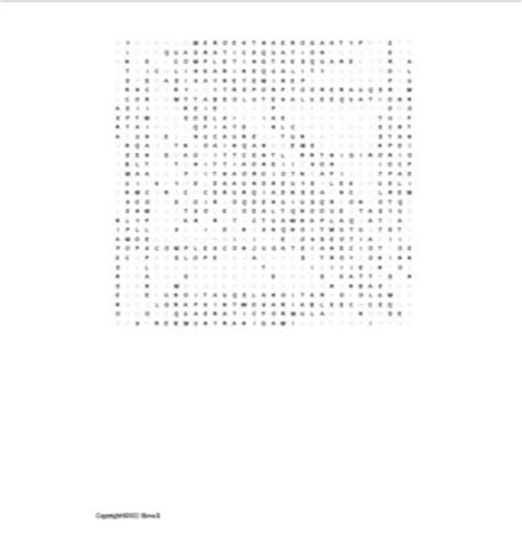 Linear Equations Word Search Activity