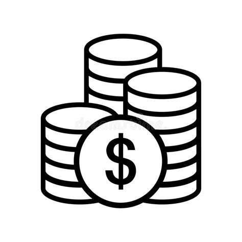 Money Icon Vector Dollar Illustration Sign Finance Symbol Economy