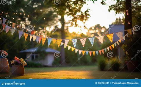 Festivel Blurred Background Stock Illustration Illustration Of