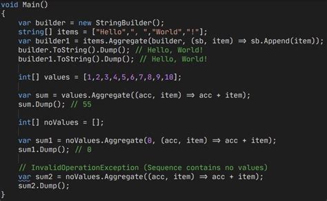 How To Use The Linq Aggregate Method In C Ian Russell Posted On The Topic Linkedin