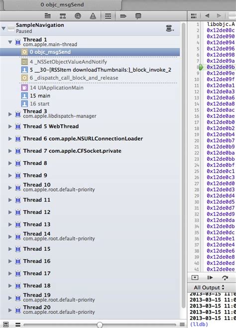 Ios Main Thread Crash Using Key Value Observing And Ecslidingview