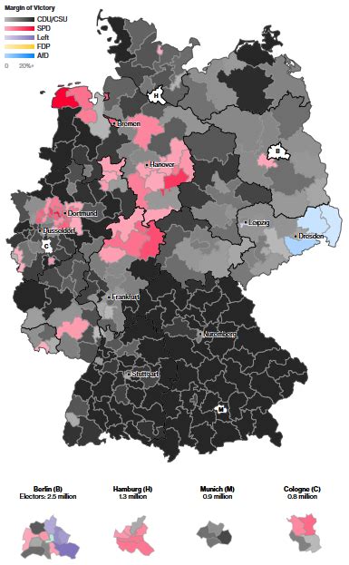 Official Results For 2017 German Federal Election Maps On The Web