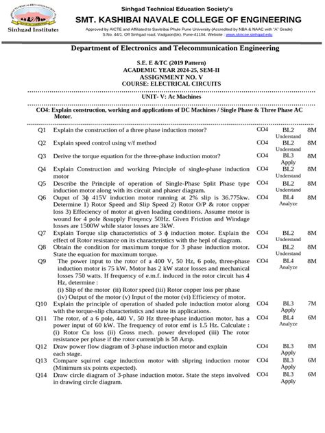 Eleassignmentno5 Pdf Electric Motor Electrodynamics