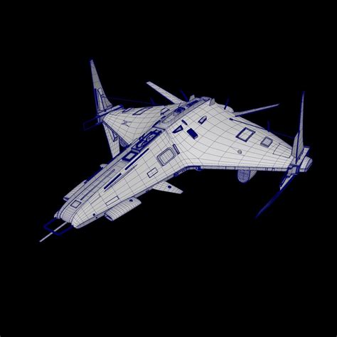 3d Generic Red Spaceship Turbosquid 2168729