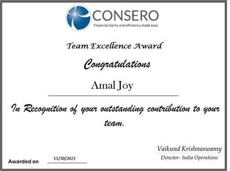 Amal Joy On Linkedin Team Excellence Award 28 Comments