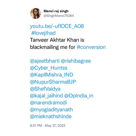 Tanveer Akhtar Fakes Identity To Trap A Hindu Girl Sexually Exploit Blackmail And Threaten Her