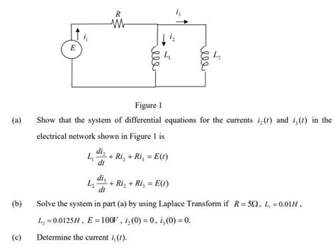 Solved Figure 1 A Show That The System Of Differential