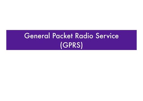 General Packet Radio Service Gprspdf