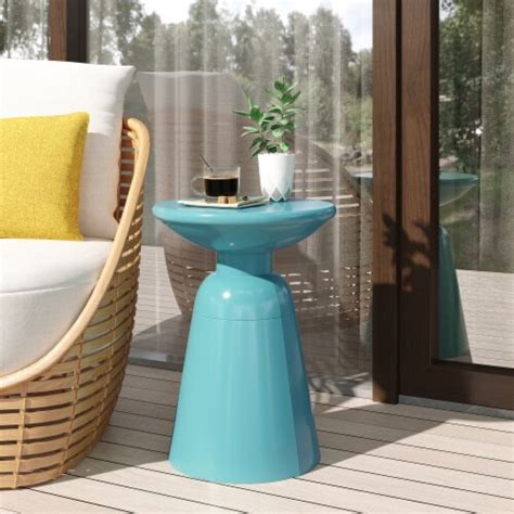 Simplie Fun Chic Circular Side Table With Pedestal Base 1 Count Frys Food Stores