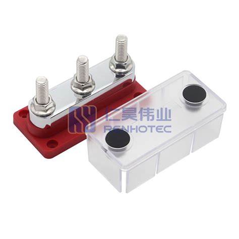 600a Red Bus Bar 338m10 Terminal Studs 12v 48v Power Distribution