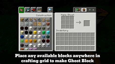 Ghost Block Addon 119 Mcpebedrock Pass Through Blocks Mod Mc
