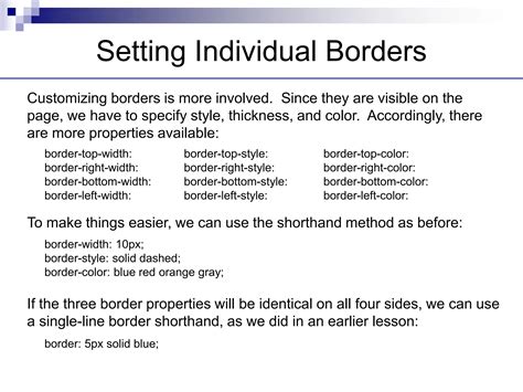 11 Css Box Modelpdf For Second College Ppt