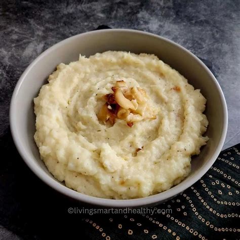 Roasted Garlic Mashed Potatoes Living Smart And Healthy