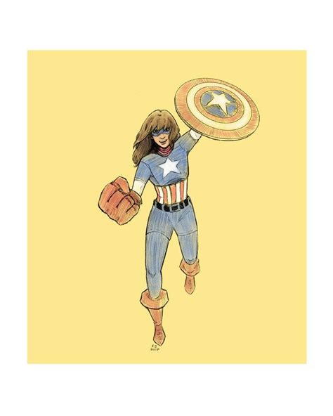 Download Ms Marvel As Captain America Wallpaper