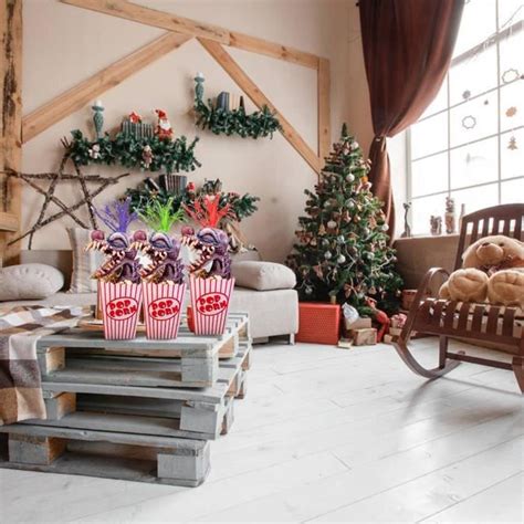 Dilwe Statue Clown Popcorn Décors Halloween Effrayants Cdiscount Maison