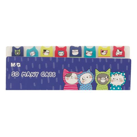 "M&G" Клейкие закладки бумажные So Many Cats 16 х 6 х 0.1 см 1773932 ...