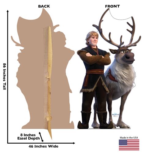 Life Size Cardboard Cutout Of Kristoff And Sven Frozen 2