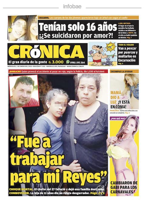 Crónica Paraguay 3 De Enero De 2018 Infobae