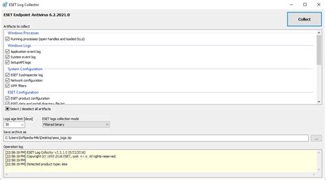 Eset Log Collector Download Free Windows 4 12 0 0 Softpedia