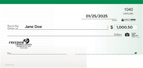 How To Write A Check In 5 Simple Steps Examples Images Freedom Credit Union