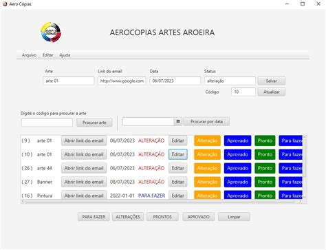 Github Juliansemprecontrole De Artes Sistema Desktop Java Javafx E Jdbc
