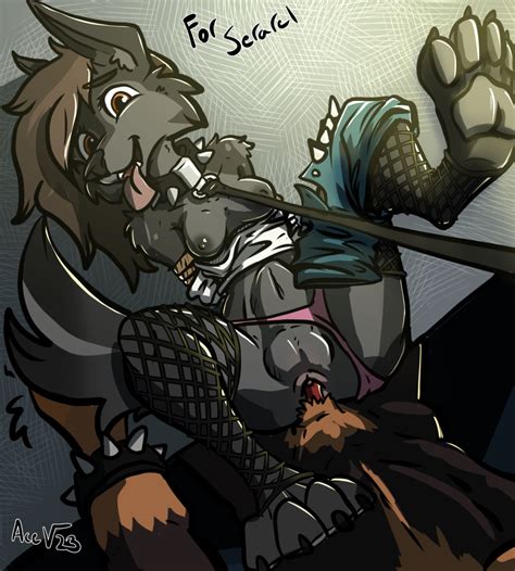 Rule 34 Acev Anthro Arms Tied Bondage Bondage Bound Canid Canine