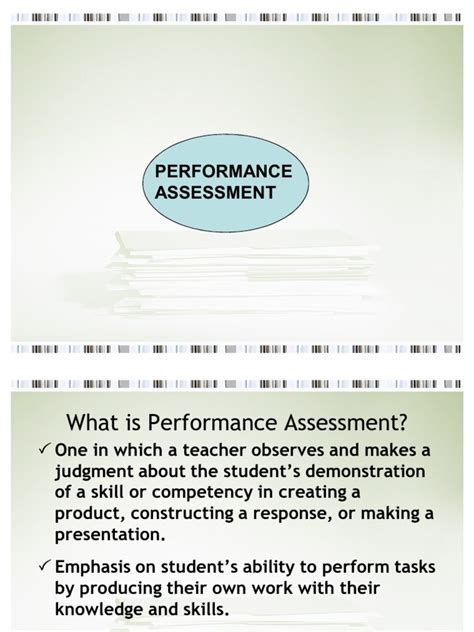 Process Oriented Performance Based Assessment Pdf Educational