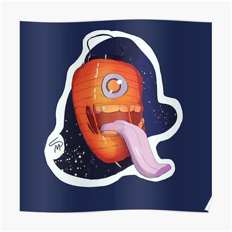 Chochin Obake Yokai Poster For Sale By Scaryspoons Redbubble
