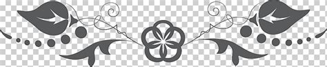 Flor Frontera Flor Antecedentes Floral Line Metal Ornamento Png