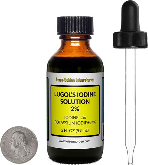 Lugols Iodine 2 Solution 1 Oz In An Amber Glass