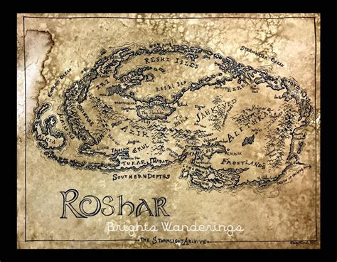 Map Of Roshar By Brightswanderings On Deviantart