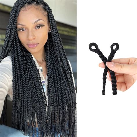 Buy Big Loop Knotless Box Braids Crochet Hair 30 Inch 7 Packs Prelooped Crochet Box Braid Medium
