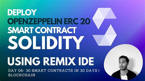How To Deploy Openzeppelin Erc20 Token Smart Contract Solidity For