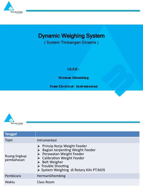 Dynamic Weighing System Pdf
