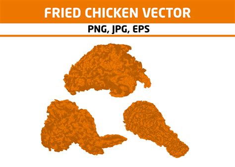 Set Of Crispy Fried Chicken Vector Graphic By Arief Sapta Adjie