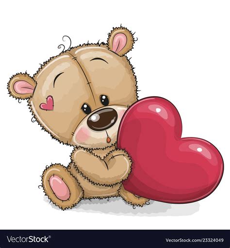 Love Cute Teddy Bear Cartoon Hot Sale