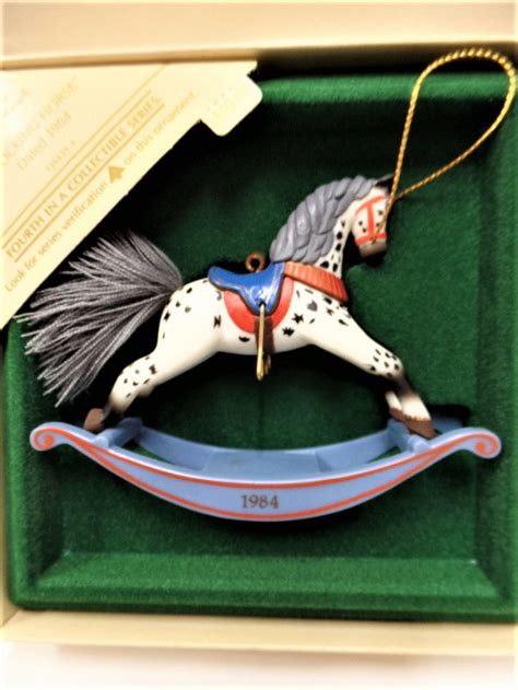 Hallmark 1984 Rocking Horse Christmas Ornament 4th In Series Etsy