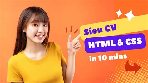 Học Lập Trình Tự Thiết Kế Cv Đẳng Cấp Với Html And Css Chỉ Trong 10 Phút Youtube