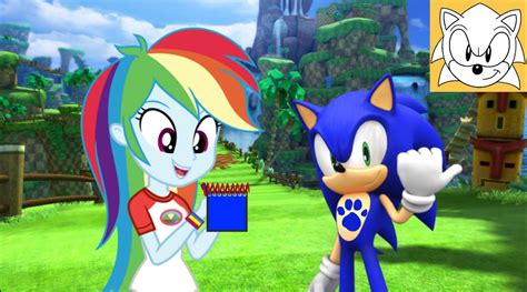 Rainbow Dash Draw Sonic By Naomileon91 On Deviantart
