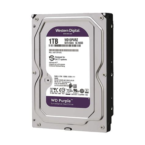 Western Digital Purple 1TB 3 5 Inch SATA 5400RPM Surveillance HDD
