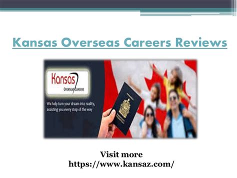 Kansas Overseas Careers Reviews Is An Expert Business Enterprise