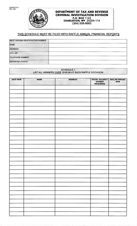 Form Wvraffle 4 Fill Out Sign Online And Download Printable Pdf