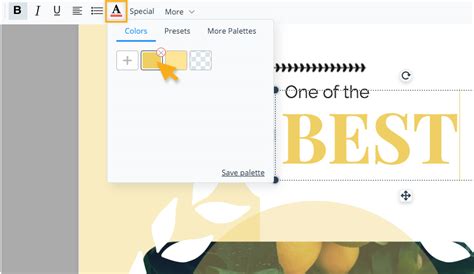 Change Font Color Visme