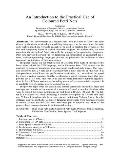 An Introduction To The Practical Use Of Coloured Petri Nets
