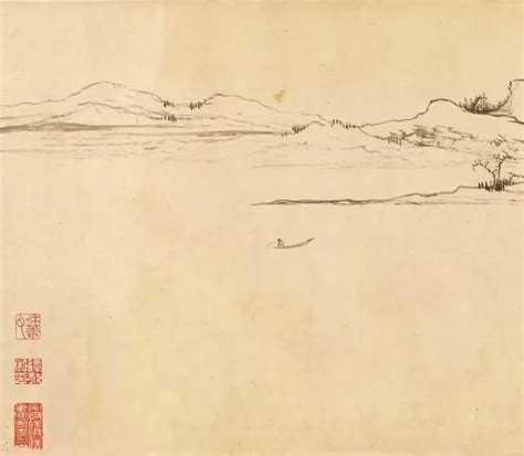 名作赏析 双松平远图卷赵孟頫元代 搜狐