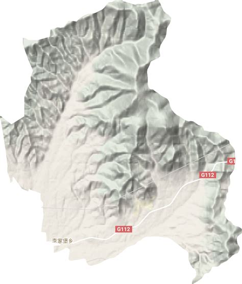 李家堡乡高清地形地图