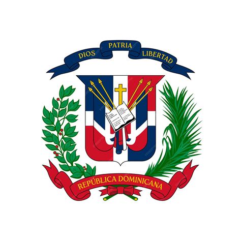 Escudo De Armas De La Bandera Dominicana De La República Dominicana