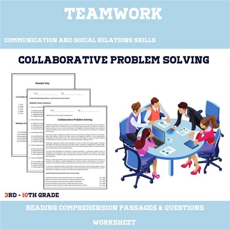 Collaborative Problem Solving Reading Comprehension Passages And Questions Worksh