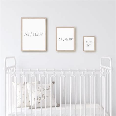 Cuadro Infantil Familia De Zorros Lámina Infantil Etsy