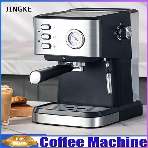 Zzuom Steam Coffee Machine Milk Bubble Coffee Machine Semi Automatic High Pressure Steam Type